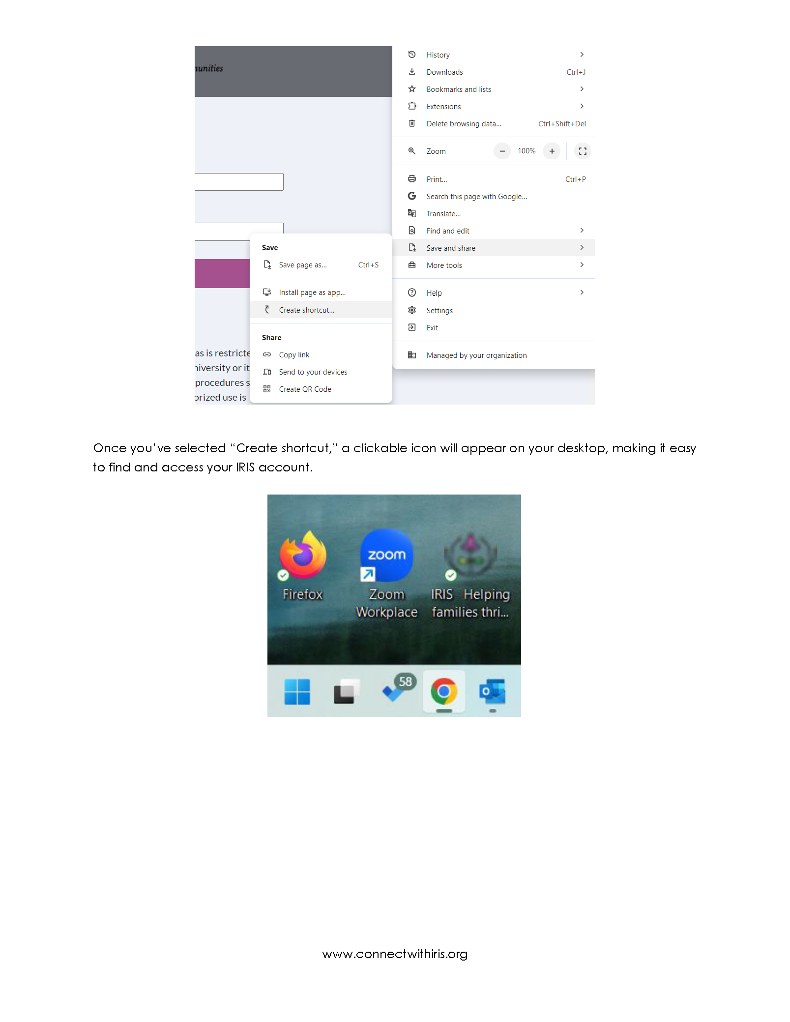 Setting up Shortcuts to Access IRIS | Connect with IRIS